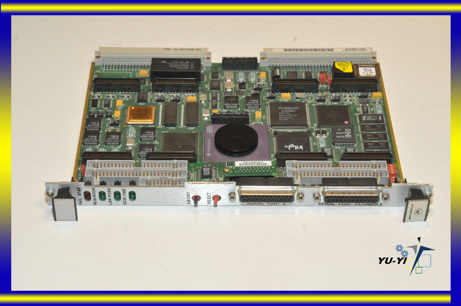Motorola MVME162 VME CPU Board 01-W3960B-01D - 裕益科技自動化設備可程式編碼器PLC分散式控制系統DCS